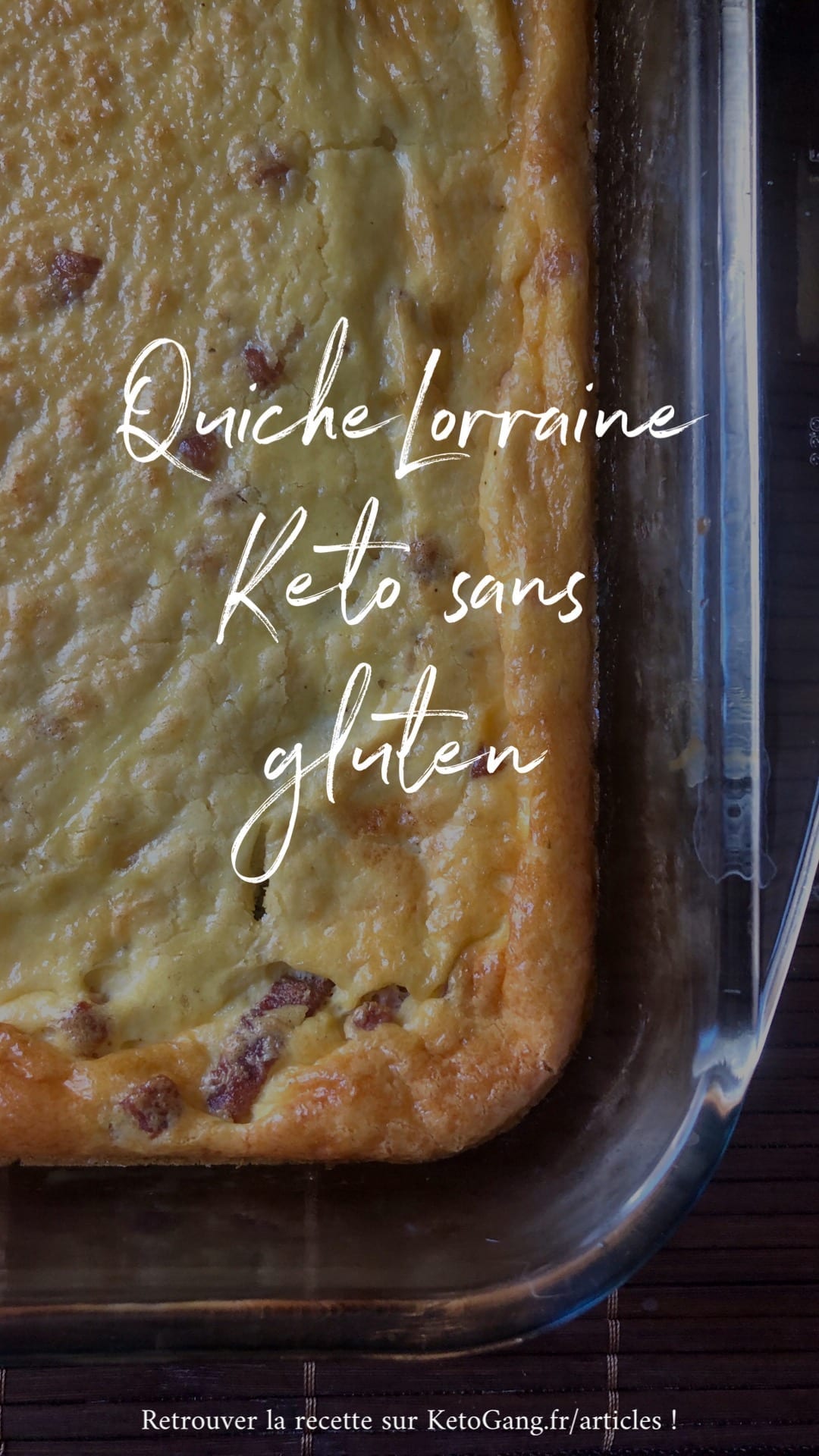 Recette Keto facile : Quiche Lorraine sans gluten – Ketogang