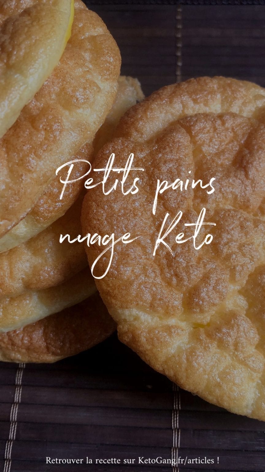 Recette Keto facile : Petits pains nuage – Ketogang